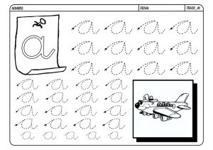 Imprimir ficha para aprender a escribir la letra A | Recursos de ...