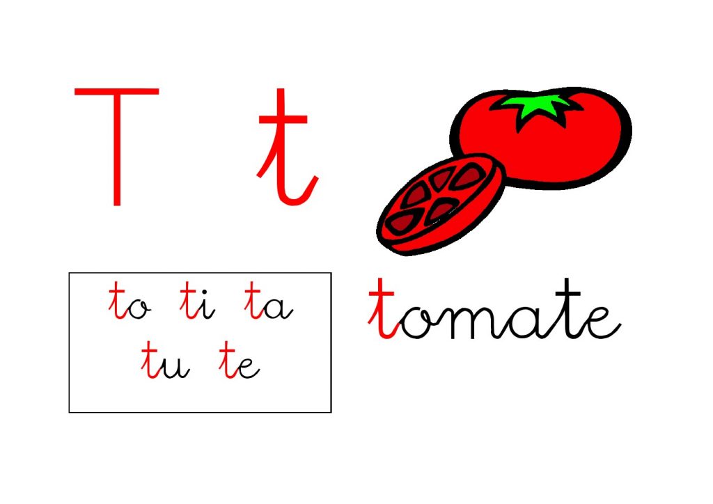 Ficha para aprender a leer con la t | Recursos de aprendizaje