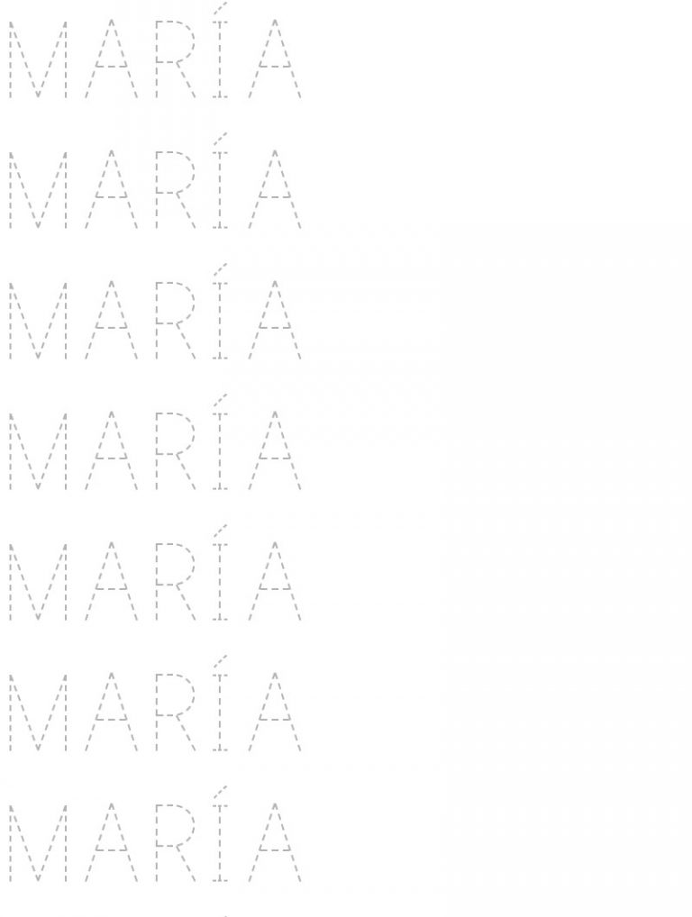 Fichas para aprender a escribir el nombre de María | Recursos de ...